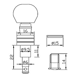 Golden Gate P-147 Deluxe Banjo Tuners - Nickel - Set of 4