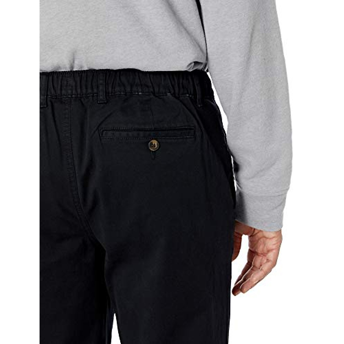 Amazon Essentials Men's Straight-Fit Jogger Pant, Black, X-Large