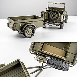 ROCHOBBY Trailer for 1/12 1941 MB Willys Scaler RC Crawler, RC Accessories