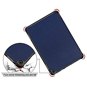 EpicGadget Case for Amazon Fire HD 8 / Fire HD 8 Plus (10th Generation, 2020 Released) - Lightweight Tri-fold Stand Auto Wake/Sleep Folio Cover Case + 1 Screen Protector and 1 Stylus (Navy Blue)