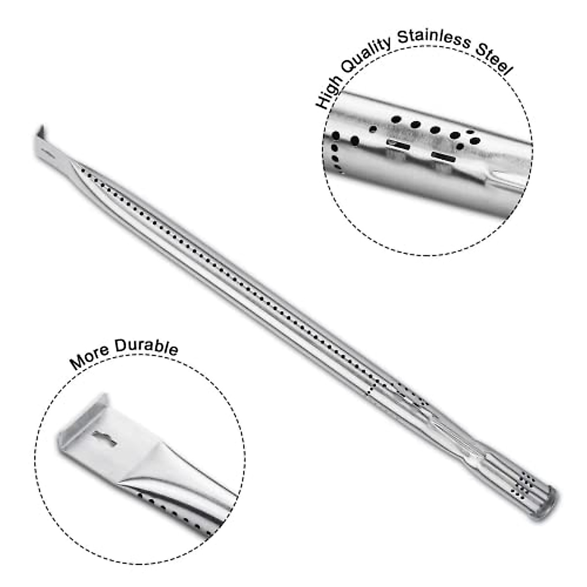 Hisencn Grill Parts Kit for Home Depot Nexgrill 6 Burner 720-0896E, 720-0896B, 720-0896C Gas Grill, Stainless Steel Grill Burners, Heat Plates Tent Shields Flame Tamers, Cooking Grates Grid