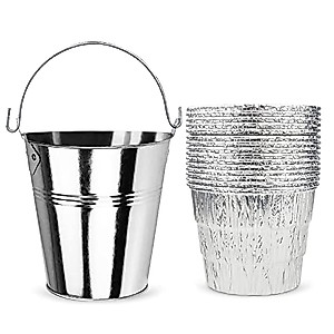 Hisencn Grill Cover and Drip Bucket Small and 15-Pack Foil Liners for Pit Boss Pro Series Triple-Function Combo Grill PB1100PSC2, PB1100PSC1, Pit Boss Sportman 1230 Pellet/Gas Combo Grill