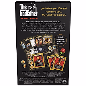 The Godfather, Last Family Standing Board Game Italian Film Fun Family Party Game Scary Movie Multiplayer Card Game, for Adults and Kids Ages 14 and up