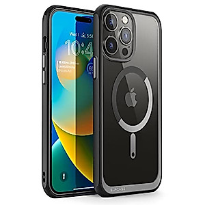 SUPCASE Unicorn Beetle Mag Case for iPhone 14 Pro 6.1", Compatible with MagSafe Shockproof Protective Slim Clear Case (Black)