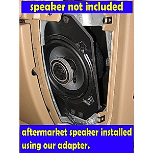 5 1/4" 5.25" Dash Speaker Adapters Fits 1997-2006 Jeep Wrangler- SAK042_475-1 Pair