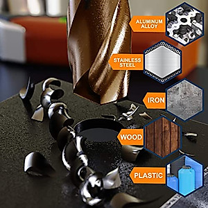 M35 5% Cobalt Metric Drill Bits Set (1mm-10mm/19pcs), Straight Shank Jobber Drill Bits, Metal HSS Twist Drill Bits for Stainless Steel Hard Metal and Cast Iron