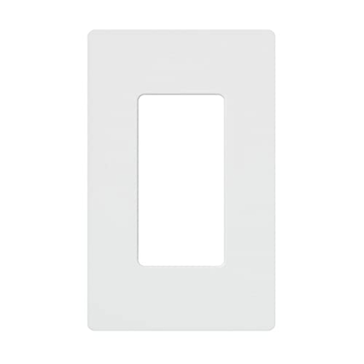 Lutron Caseta Wireless Smart Lighting Dimmer Switch with Decorator Wallplate Bundle (White) (2 Items)