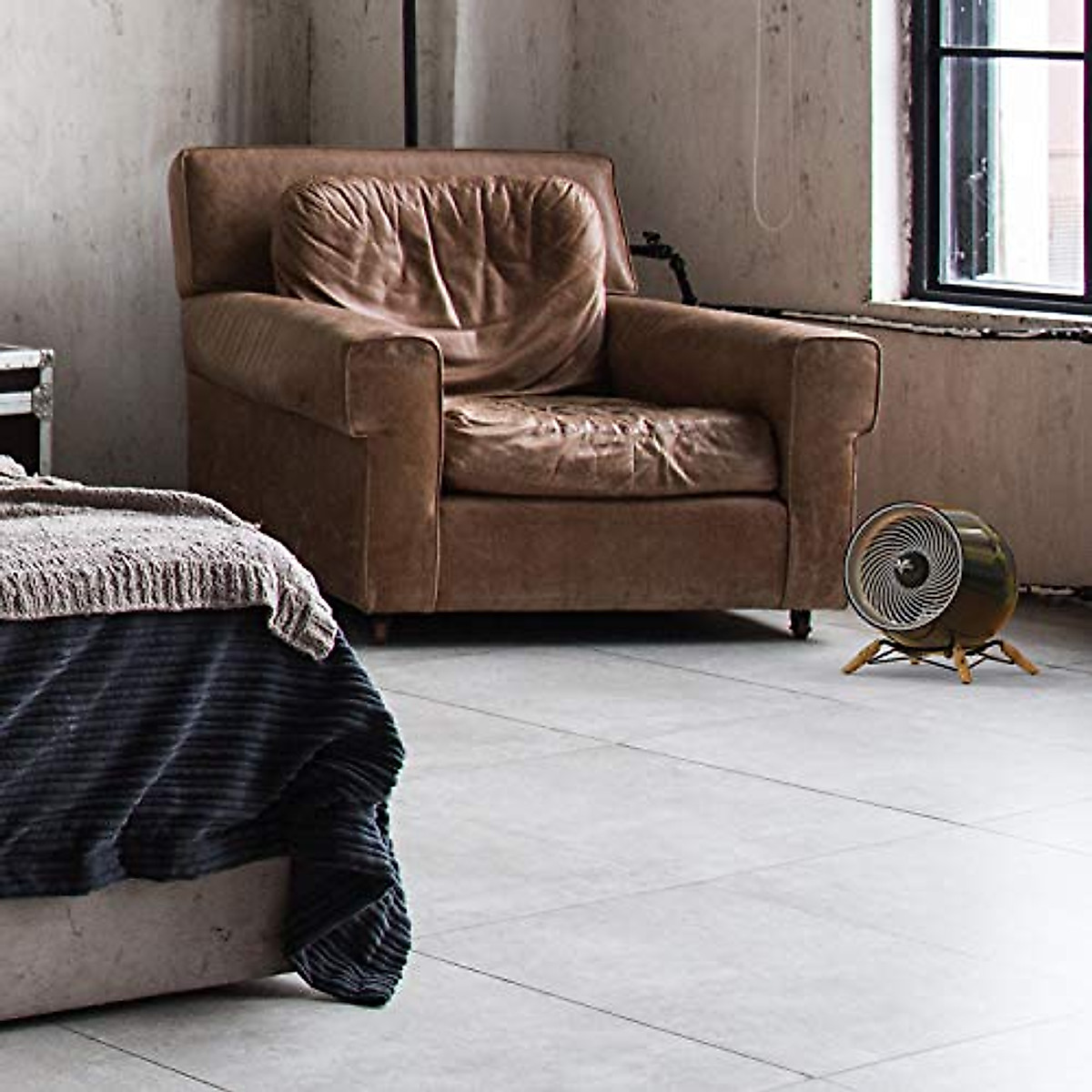 Vornado Glide Vortex Heater, Whole Room, 2 Heat Settings, Adjustable Tilt, Advanced Safety, Black