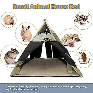 Y-DSIWX Guinea Pig House Bed, Rabbit Large Hideout, Small Animals Nest Hamster Cage Habitats Snipe Bird
