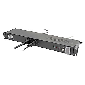 Tripp Lite 12-Outlet Rackmount PDU Isobar Surge Protector Power Strip, 20A, 3840 Joules, 15ft Cord with 5-20P Plug, 1U Rack-Mount, Lifetime Manufacturer's Warranty & $25,000 Insurance (IBAR12-20ULTRA)