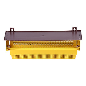 Walfront Pollen Trap, Pollen Collector 39x14x10cm Removable Plastic Pollen Trap with Ventilated Pollen Tray Beekeeping Tool Used in Beekeeping Industry