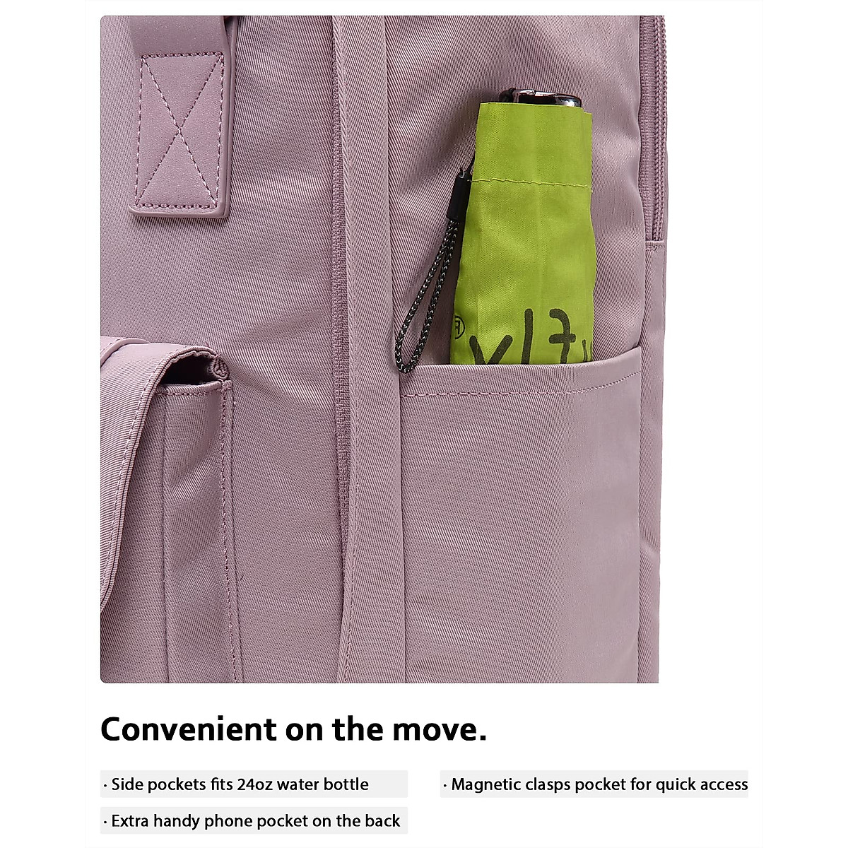 HotStyle VIAZ Vintage Backpack for Work, Travel, College, with Separate 15.6" Laptop Compartment & Trolley Sleeve, Ashrose