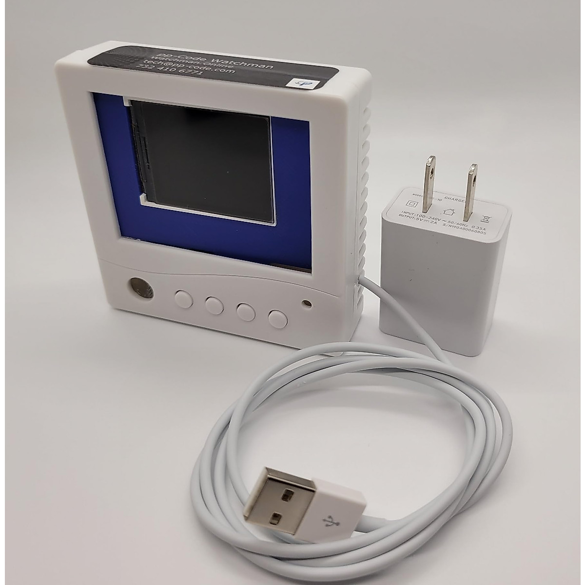 pp-Code WiFi Temperature and Humidity Sensor, Thermometer, Monitor From Anywhere, Email, SMS Alerts, Ideal for Server Room, Lab, Greenhouse, Pets