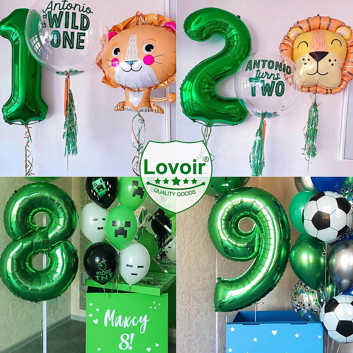 40 Inch Dark Green Number 5 Balloon Large Size Giant Jumbo Digit Mylar Foil Helium Dark Green Balloons for Birthday Party Celebration Decorations Graduations Anniversary Baby Shower Photo Shoot