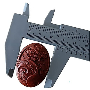 6Inch 150mm Mini Caliper Double Scale Plastic Vernier Caliper, Caliper Measuring Tool, for Carpentry, Student, Jewelry Measuring, etc. (White and Blue)