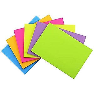Early Buy Sticky Notes 6 Bright Color 6 Pads Self-Stick Notes 4 in x 6 in, 45 Sheets/Pad