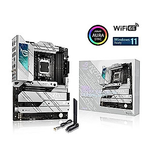 ASUS ROG Strix X670E-A Gaming WiFi 6E Socket AM5 (LGA 1718) Ryzen 7000 Gaming Motherboard(16+2 Power Stages,PCIe® 5.0, DDR5,4xM.2 Slots,USB 3.2 Gen 2x2, WiFi 6E, AI Cooling II)