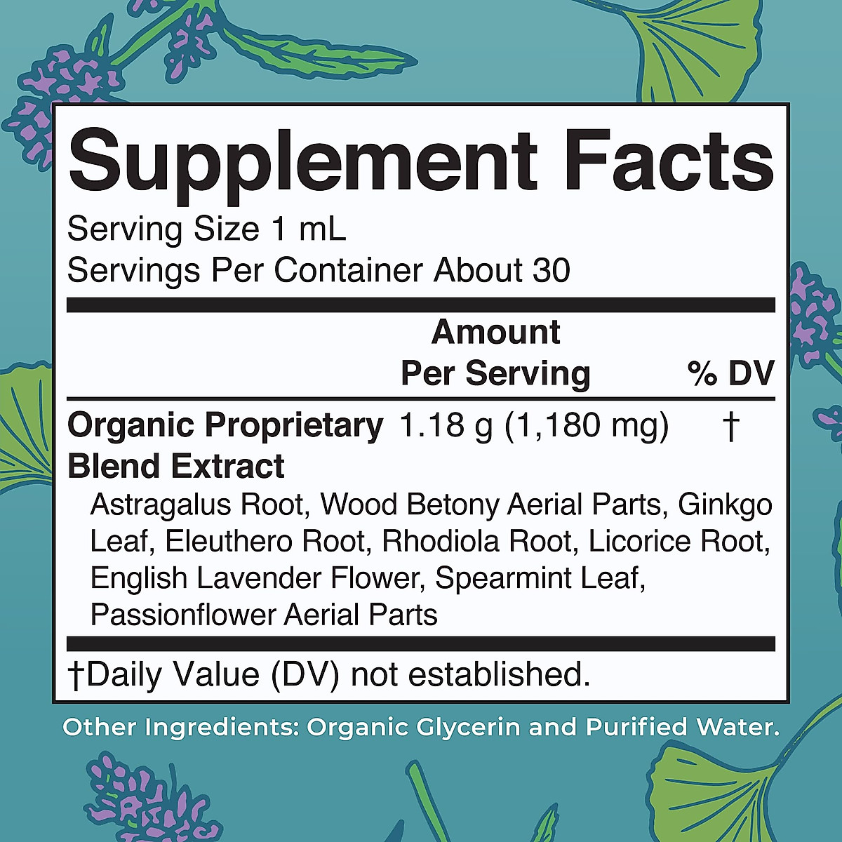 MaryRuth Organics Kids Brain Supplements for Memory and Focus, USDA Organic Drops with Ginkgo Biloba, Rhodiola Root & Licorice Root, Focus & Attention, Calm, Vegan, Non-GMO, Gluten Free, 30 Servings