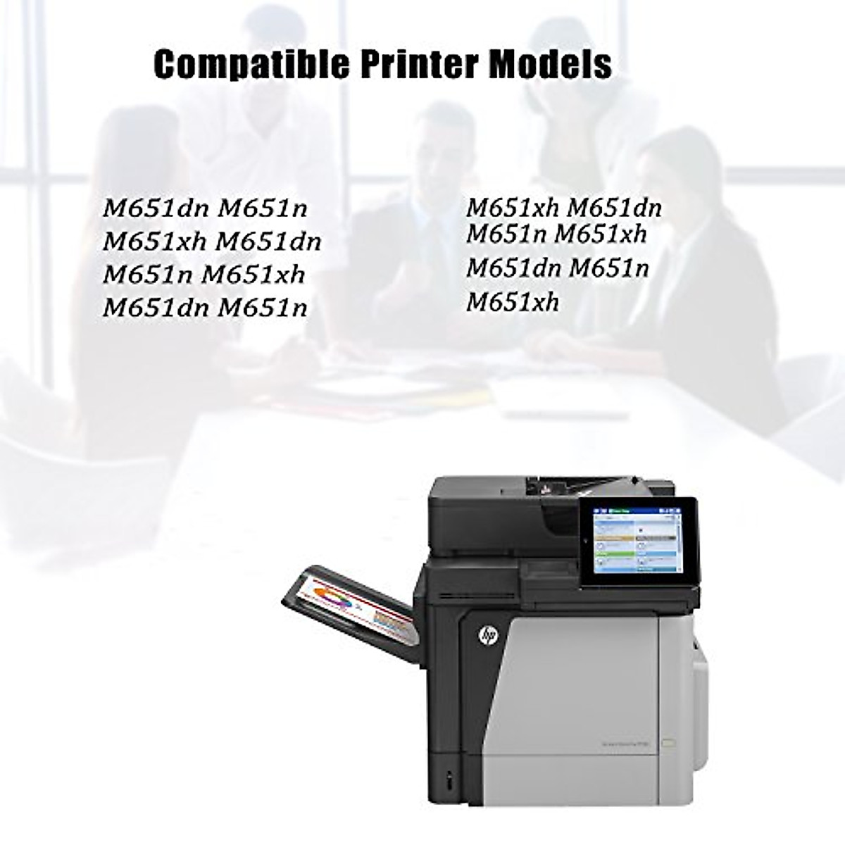 NYT Compatible Toner Cartridge Replacement for HP CF330X CF331A CF332A CF333A (HP 654X & 654A) for HP Laserjet M651, M651N, M651DN, M651XH (Black, Cyan, Magenta, Yellow, 4-Pack)