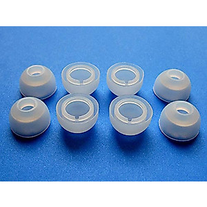 8pcs (CL) Large Size (L) Replacement Adapters Earbuds Eartips Compatible with Motorola S9 S9-HD S10 S10-HD Headphones / Headsets