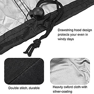 TJFU Grill Cover,BBQ Grill Cover for Outdoor Grill,Waterproof Gas Grill Barbecue Cover for Weber,Char Broil,Brinkmann,Nexgrill Grills etc