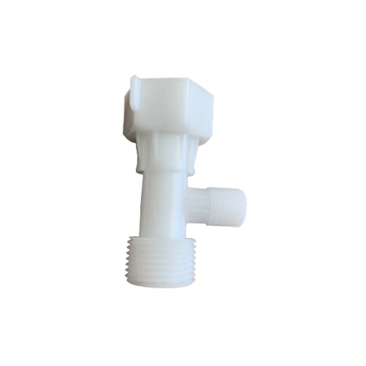 LeonKing Bidet US 7/8"(15/16") Up and down and 3/8" side T adapter plastic 3 way connector with rubber washer