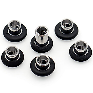 Deal4GO 6-Pack Replacement Magnetic Analog Thumbstick Swap Set for Xbox One Elite 2 Controller Thumb Stick Black