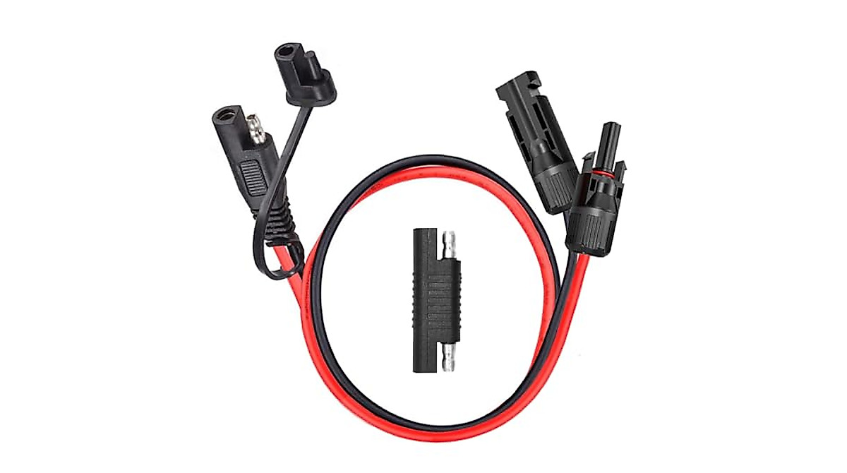 ZHOFONET Solar Panel Connector to SAE Adapter Cable,10AWG SAE Solar ...