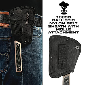 Reapr 11016 Versa Cleavr, Cleaver Knife for Meat Cutting, Vegetable Cleaver Knife, Tactical Hatchet, Survival Knife With Sheath, Camping Machete