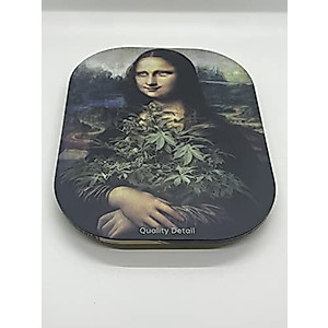 Quality Detail Premium Lisa Decor Metal Rolling Tray with Magnetic Lid 7x5 inch Perfect Backpack Size for on The go!