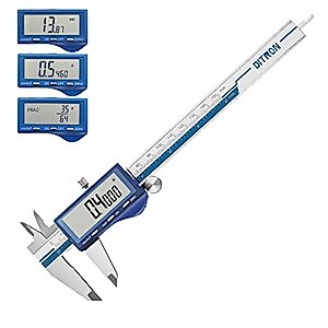 Digital Calipers, 6" Electronic Caliper Measuring Tool, Digital Micrometer with Large LCD Screen, Extreme Accuracy for Home/Industrail/Jewlery Measurement