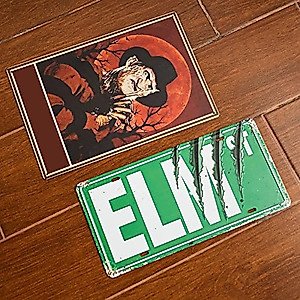 Moriso Horror Movie Tin Metal Signs (2 Packs, 8x12 Inch). Gifts Merch Elm Street Movie Home Decoartions Posters Retro Metal Tin Sign Vintage Aluminum Sign for Home Wall Decor
