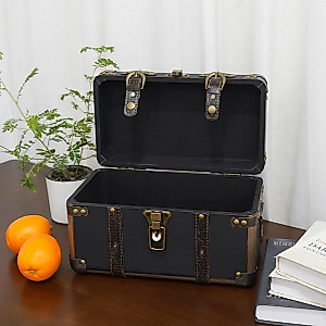 Kepciti Decorative Storage Box - Antique Wooden Manual Box with Cover, Gift & Home Decor (13.38 * 7.87 * 7.87 inch)