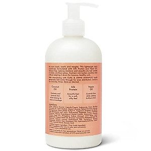 SheaMoisture Coconut and Hibiscus Curl & Shine Conditioner with Silk Protein & Neem Oil 13 oz - Thick, Wavy & Curly Hair - Value Double Pack - Qty of 2