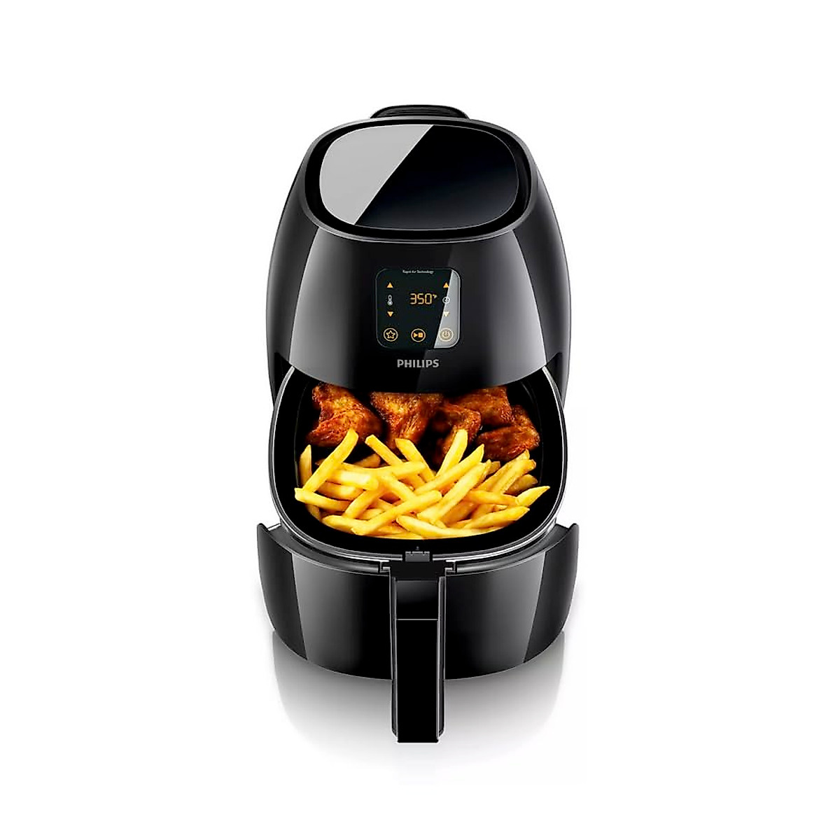 Philips Starfish Technology Avance XL Digital Airfryer, Black, 2.65lb/ 3.5qt, HD9240/94