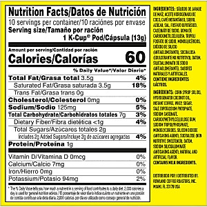 Café Bustelo Café con Leche Flavored Espresso Style Coffee, 60 Keurig K-Cup Pods