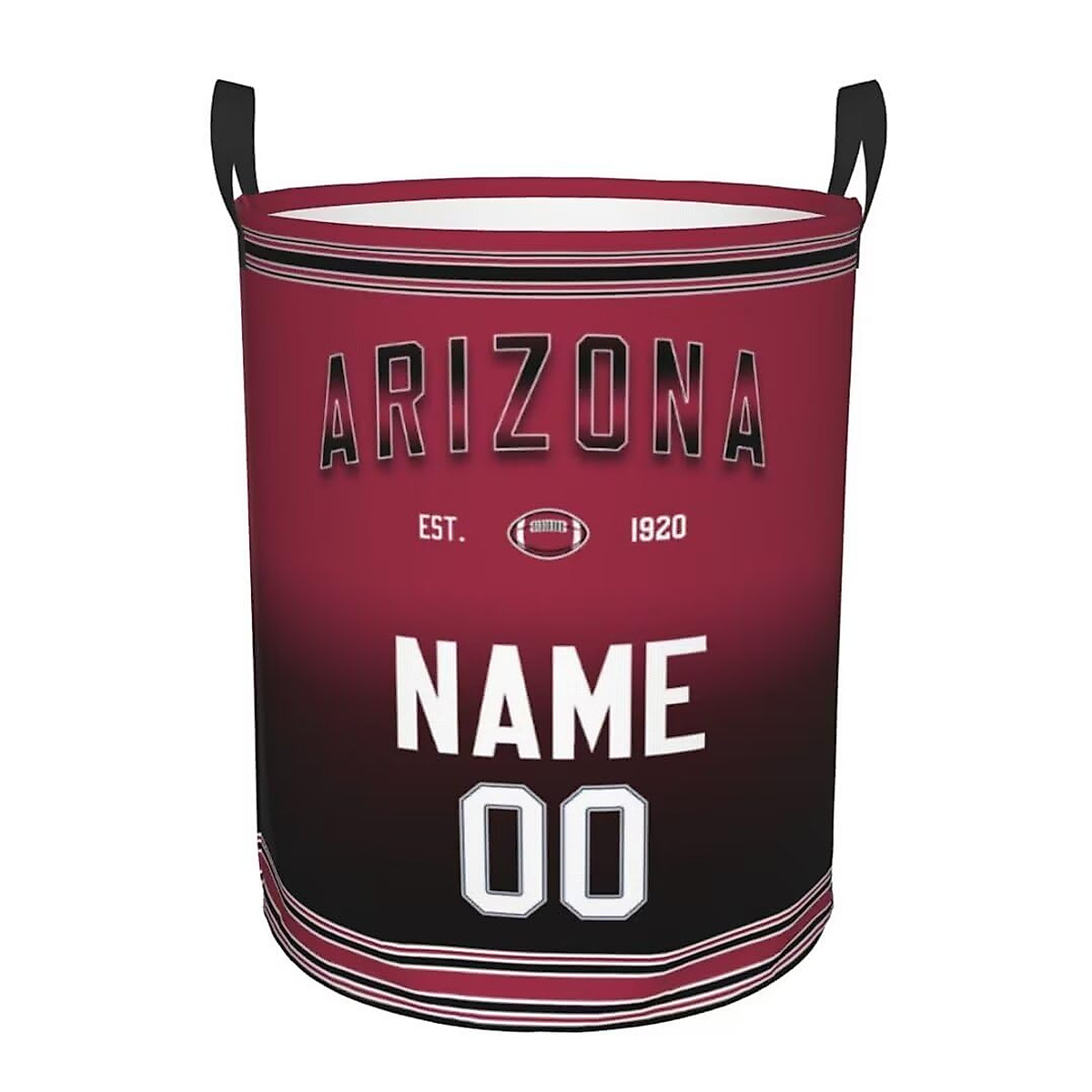 Custom Football Laundry Hamper, Personalized Laundry Hamper with Custom Names and Numbers, Gifts for Men's and Women's Football Fans