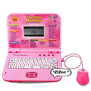 LESHITIAN Kids Laptop, Children’s Educational Learning Computer, 65 Learning Modes, LCD Screen, Keyboard and Mouse Included