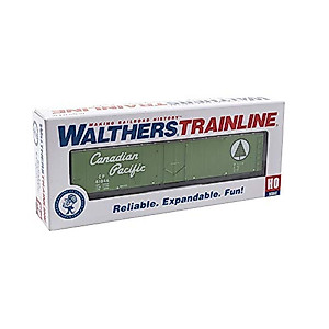Walthers Trainline 50' Plug-Door Boxcar with Metal Wheels Ready to Run Canadian Pacific