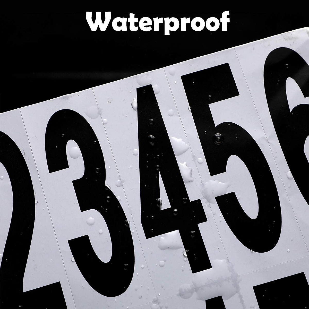 Outus 240pcs 10 Sheets Self Adhesive Vinyl Numbers Stickers Waterproof Reflective Mailbox Numbers Decals for Window Door Address Business and Mailbox Signs, Indoor or Outdoor(null)