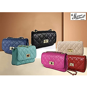 MamaMilano Women's Italian Handmade Genuine Leather Cleo Shoulder Bag/Purse/HandBag/Totebag With Beautiful Shoulder Strap (22 x 5 x 13 cm) - Beige