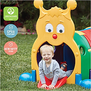 ECR4Kids GUS Climb-N-Crawl Caterpillar Tunnel, Play Structure, Assorted