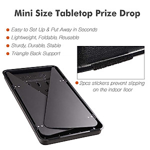 WinSpin Mini Tabletop Prize Drop Board Game Foldable Stand with 8 Playing Pucks for Live Stream Carnival Party Trade Show, (25"x14")