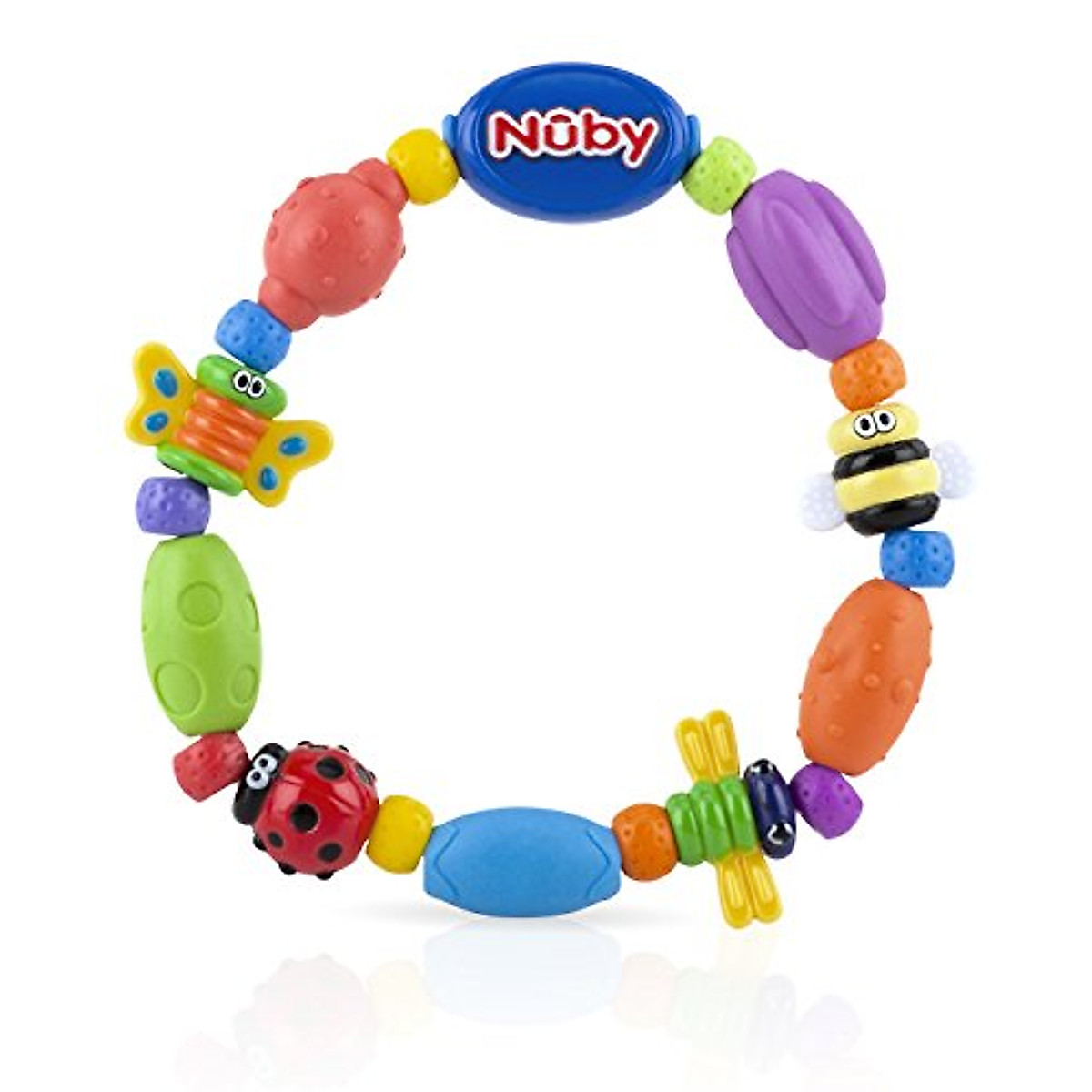 Nuby Bug-A-Loop Teether, Colors May Vary