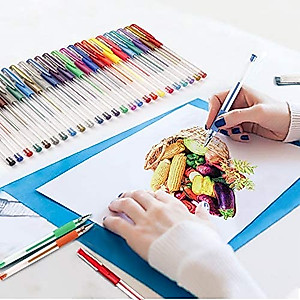 Lelix Gel Pens, 60 Pack Gel Pen Set, 30 Colors Gel Pen with 30 Refills for Kids Adult Coloring Books, Drawing, Doodling, Crafting, Journaling, Scrapbooking