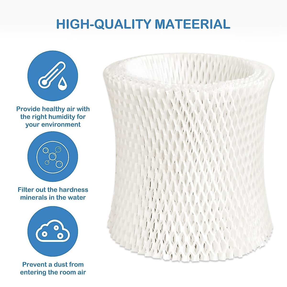 Humidifier Wick Filter Replacement Compatible with Canopy Nursery Humidifiers ONLY, Multi-Layer Filter Made with Wood Pulp, Paper Filter, 3-Pack