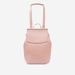 Pixie Mood Kim 13 x 10.25 Vegan Leather Convertible Backpack, Misty Rose
