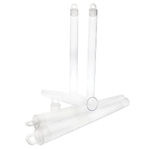 The Beadsmith Clear Plastic Tubes - 6-Inch-Long Round Tubes, 9/16 Inches in Diameter - Friction Hanging Caps - Use for Beads, Bath Salts, Wedding & Party Favors, Home or Office Storage - Bag of 100