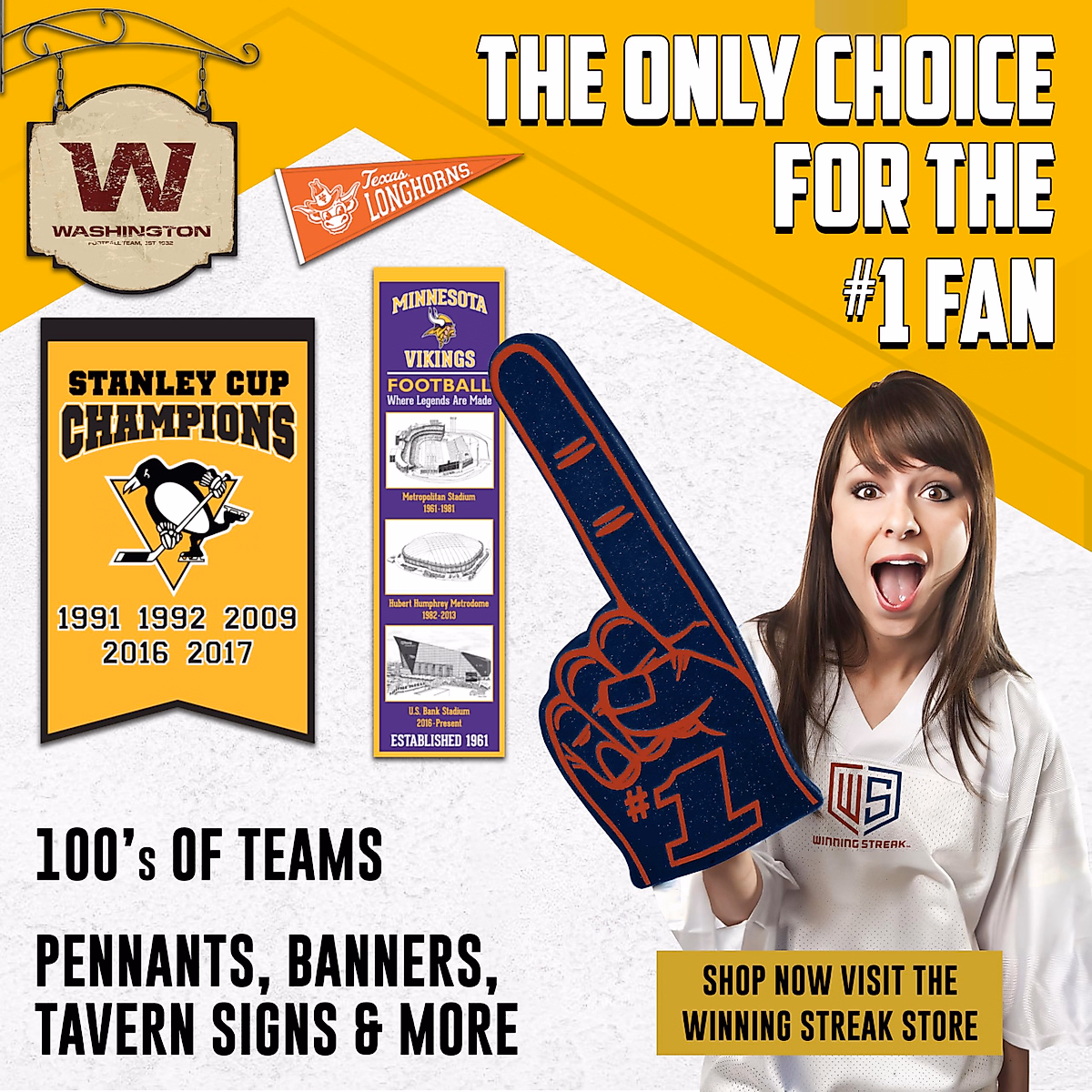 Winning Streak NHL Buffalo Sabres Heritage Banner