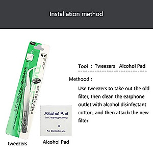 Earbuds Filters Earphone Filter Mesh Compatible for Raycon E55 E25,Skullcandy Indy,Sennheiser ie800 IE40 PRO,Bang & Olufsen Beoplay h5 E8,Samsung Gear IconX,Sony wI-C400,JBL T280A 4mm Silver